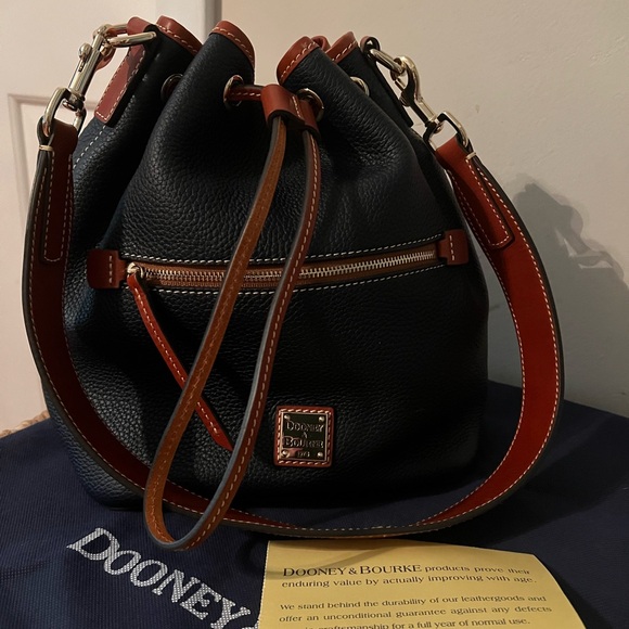 Dooney & Bourke | Bags | Beautiful Navy Blue Dooney Shoulder Bag | Poshmark